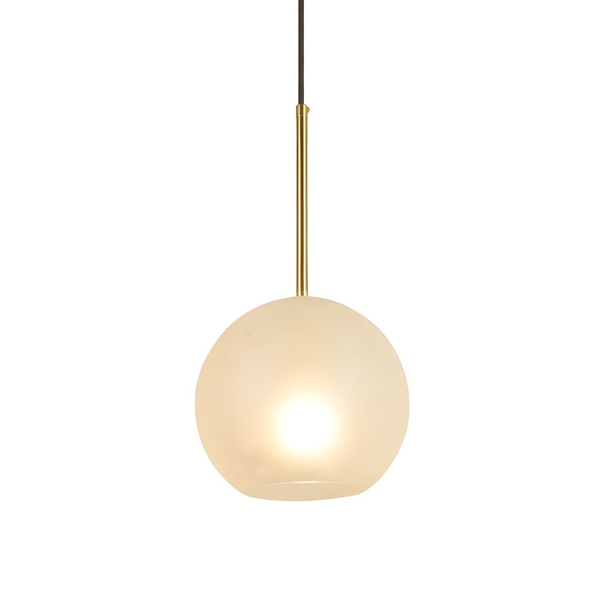 Sphere Hanging Lamp Kit Minimalist Textured White Glass 1 Head 8"/12 ...