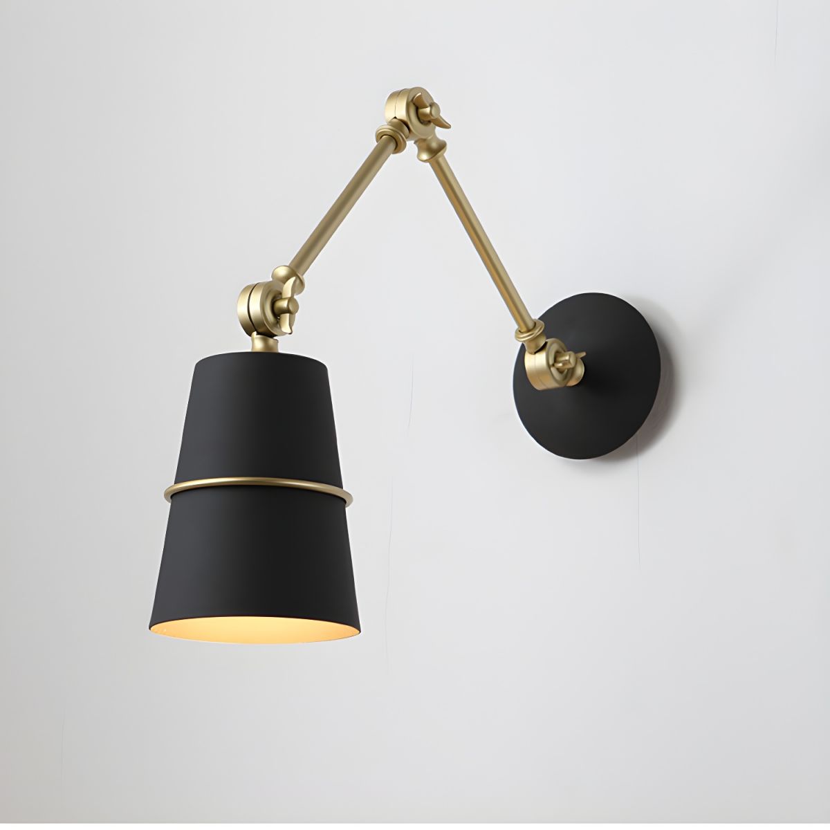 Single Multi-Joint Swing Arm Task Wall Light Industrial Metal Wall ...