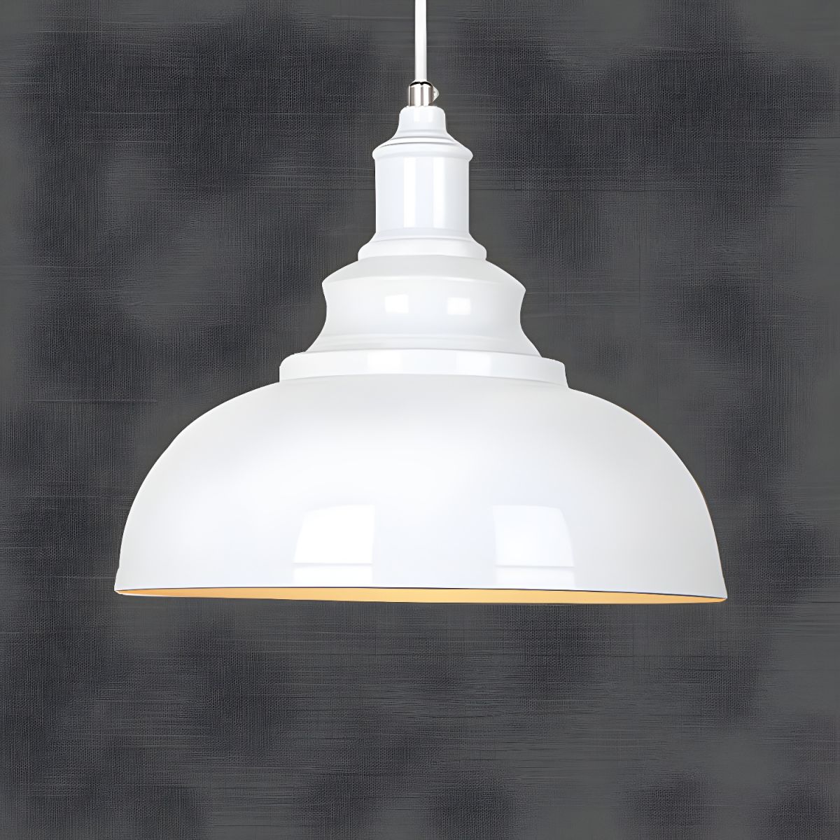 Industrial Barn Commercial Pendant Lighting Metal 1 Light Pendant Light ...