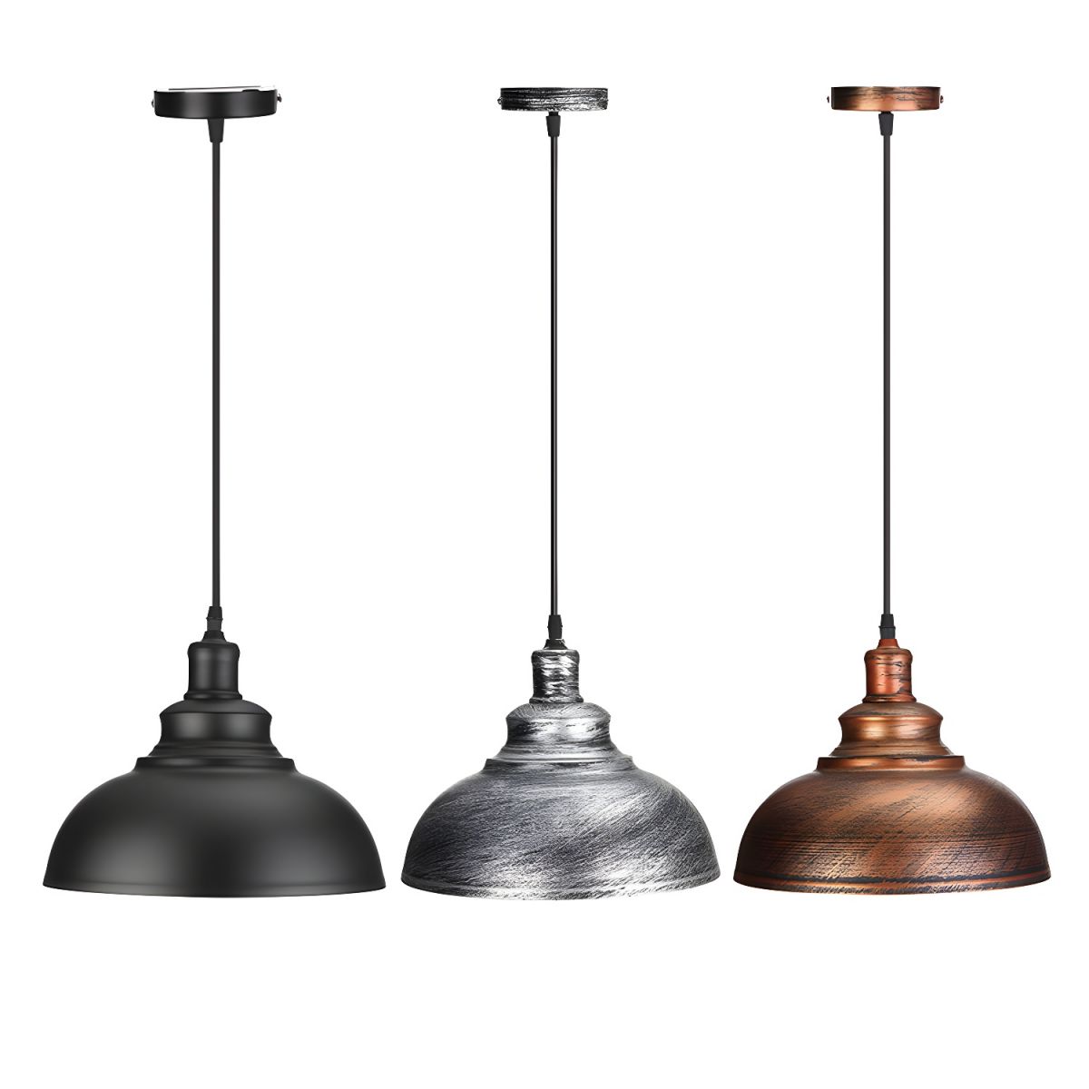 Industrial Barn Commercial Pendant Lighting Metal 1 Light Pendant Light ...