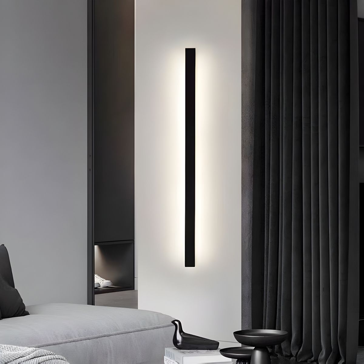 Modern Minimalist Wall Light Linear Wall Sconce Light for Bedroom ...