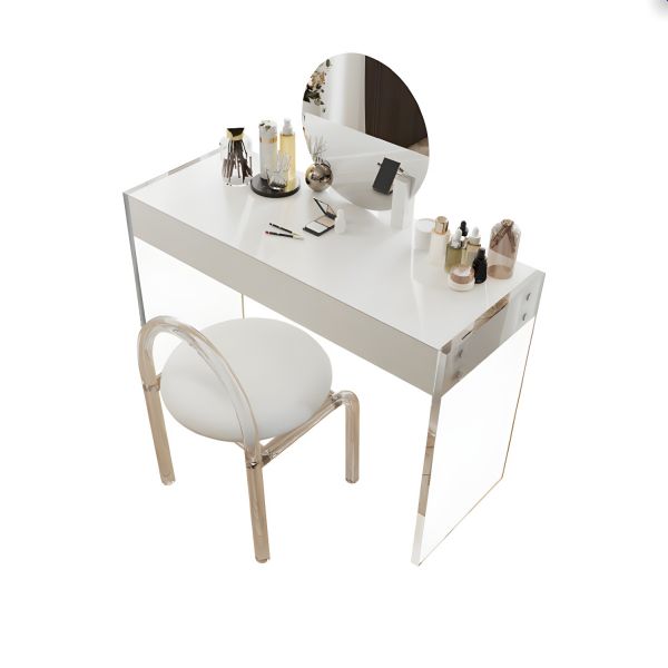 Clear dressing table stool store