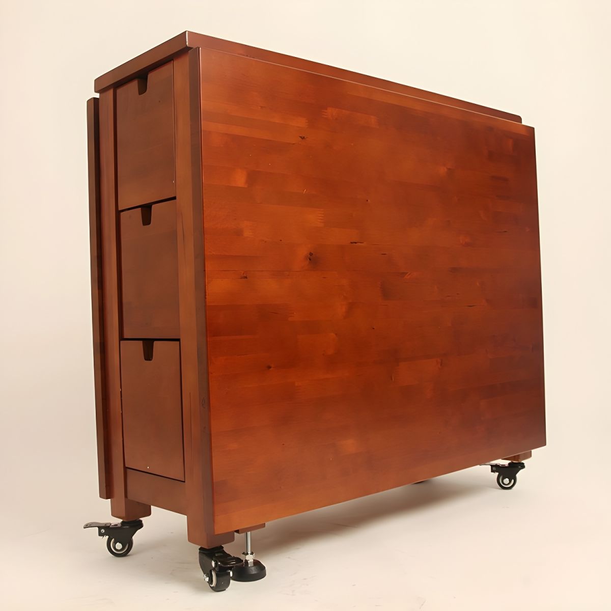 Modern Birch Wood Drop Leaf Rectangle Kitchen & Dining Table with ...