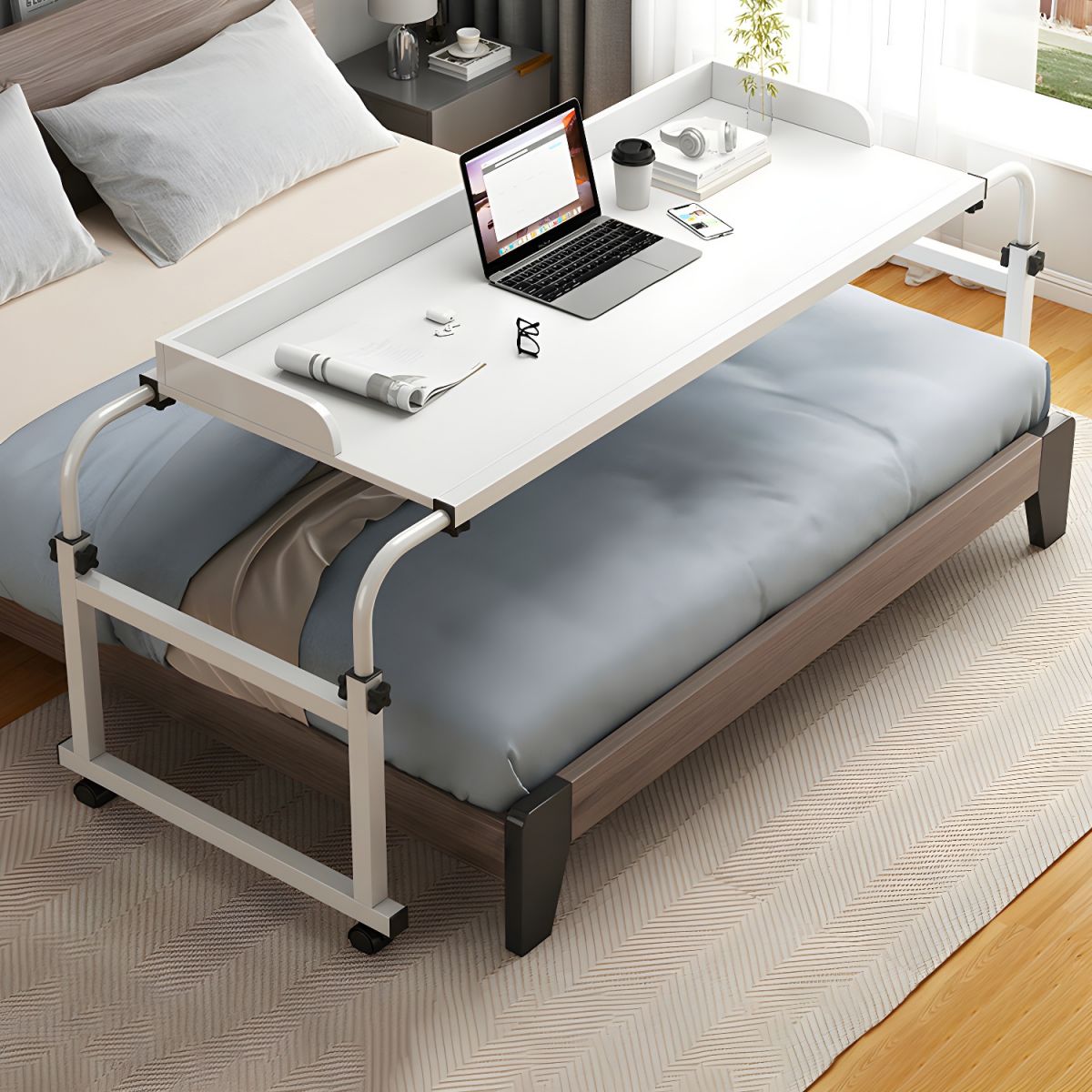 Stylish Modern Office Desk with Adjustable Height and Anti-Distress ...