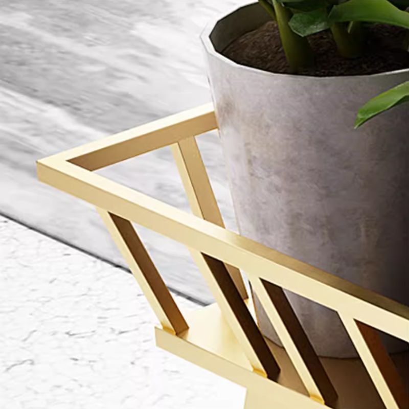 Modern Design Metal Multi-Tiered Rectangle Plant Stand with 2 Shelves ...