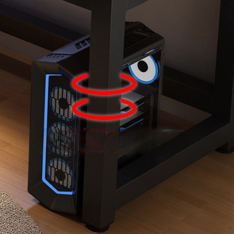 Minimalist L-Shape Timber Computer Desk with Natural Finish, Desk ...