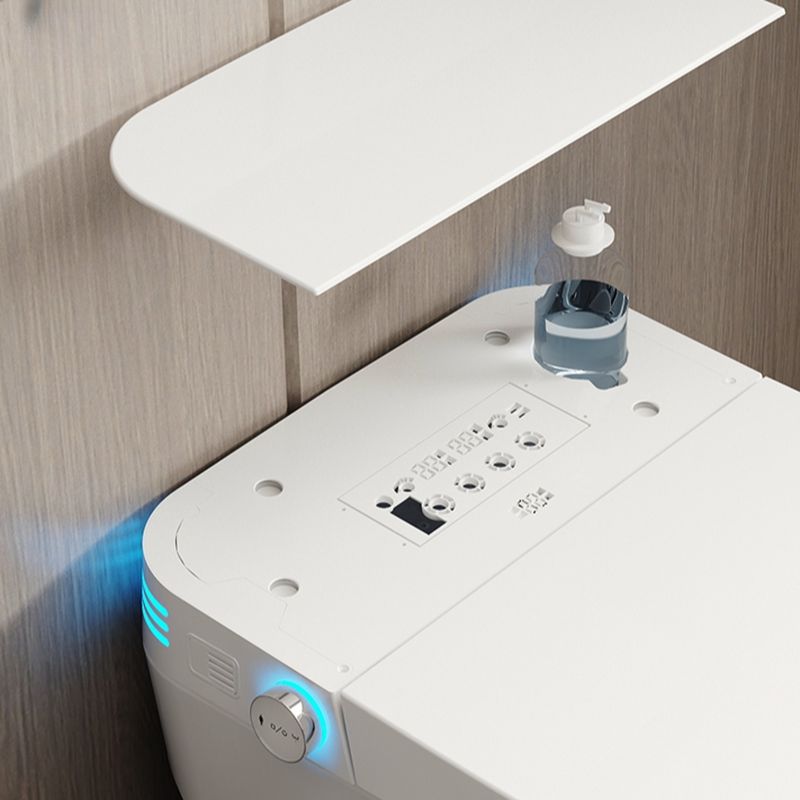 One-Piece Toilet with Concealed Tank, Siphon Jet Flush, Polymer Seat ...