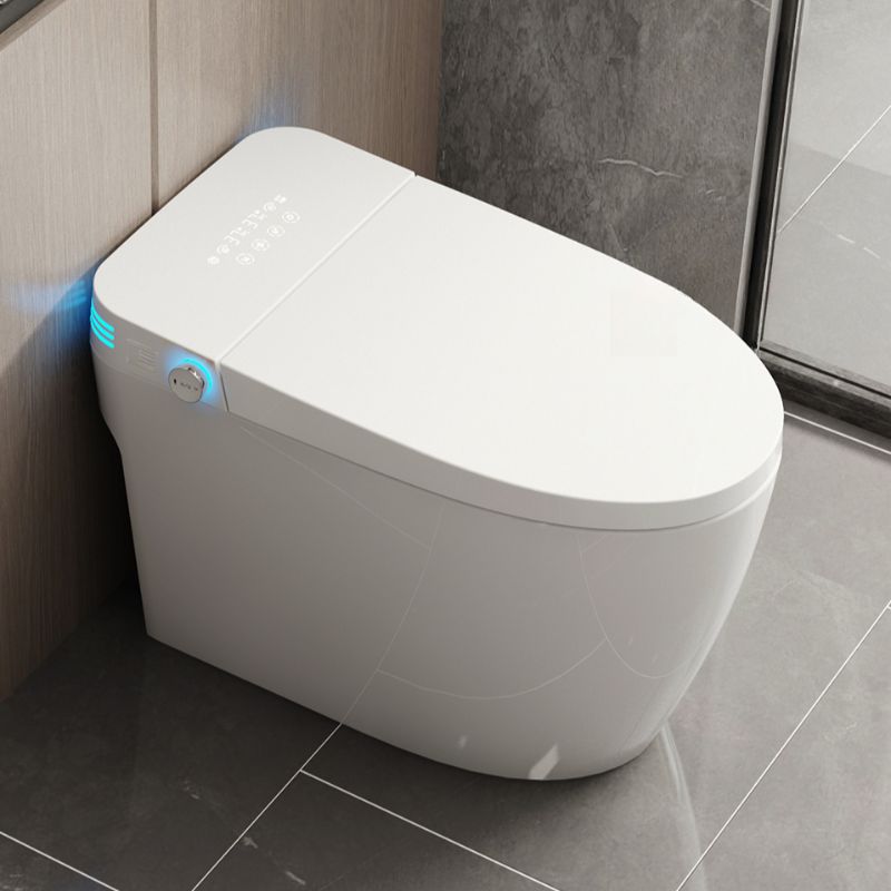 One-Piece Toilet with Concealed Tank, Siphon Jet Flush, Polymer Seat ...