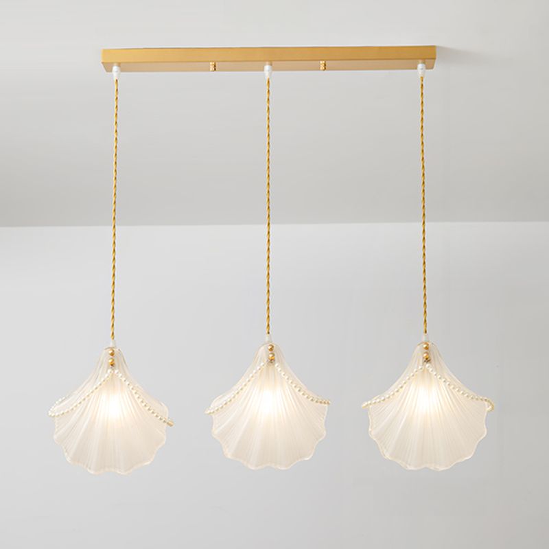 String Mounted 3 Lights Aurous Light Fixture Above Kitchen Island ...