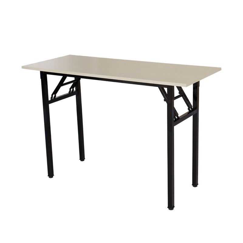 Simple Rectangular Cream Wooden Tabletop Table, Foldable and Extendable ...