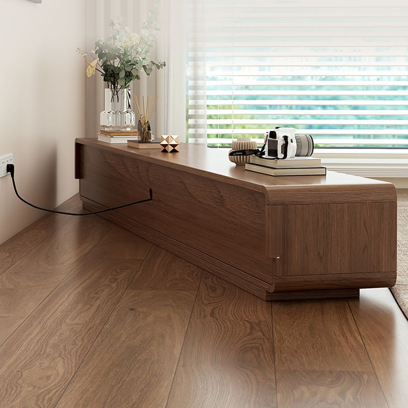 Art Deco Composite Wood Rectangular TV Stand with 5 Drawers and Cable ...