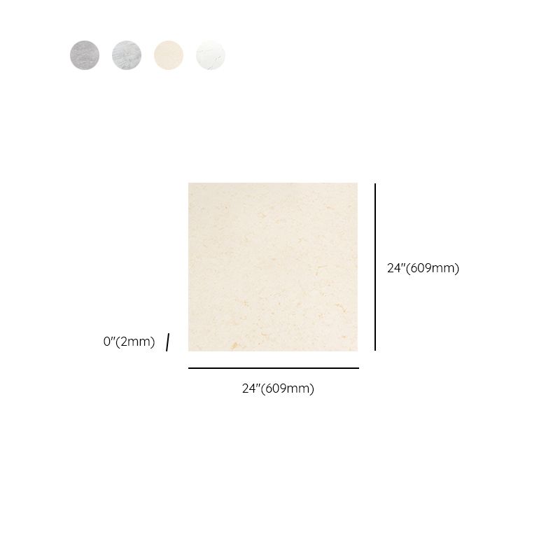 Porcelain Tile Look Vinyl Tile, Matte Surface, Under 2mm Thick, Peel ...