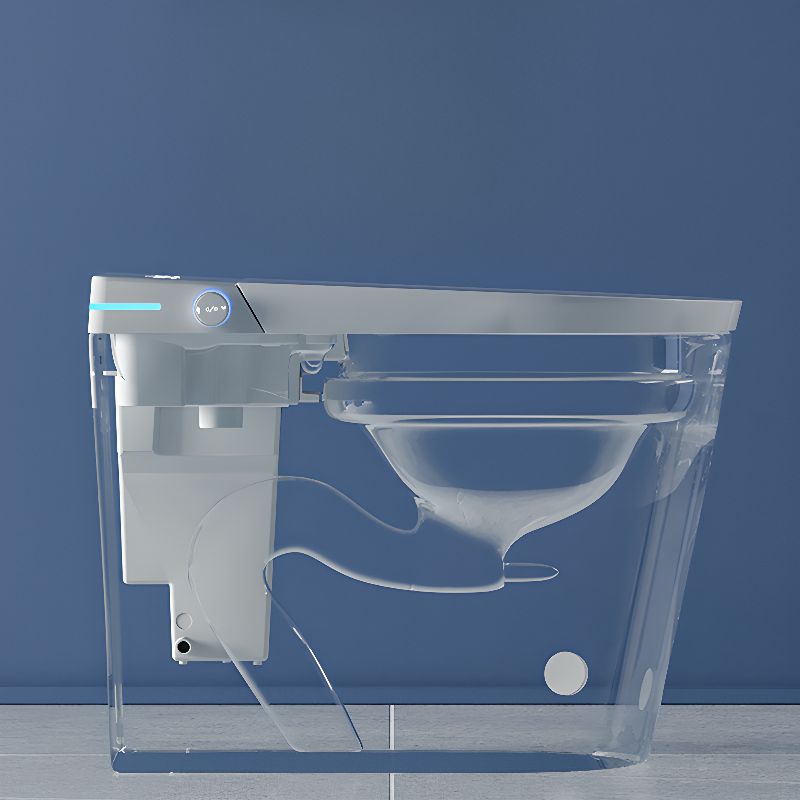 Contemporary Chalk One-Piece Toilet with Siphon Jet Flush, Elongated ...