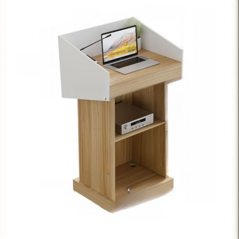 Art Deco Full Podium with Storage and Mobile Rollers, Grey, 29"L x 21"W ...