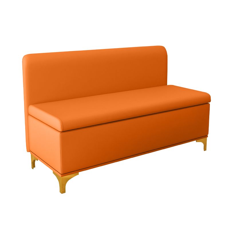 Indoor Bench Seat with Rear Seat Back and Receptacle Storage ...