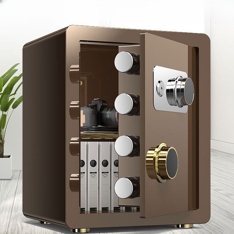 Steel Security Safe with Lockable Features, Coffee, 14"L x 10"W x 10"H ...