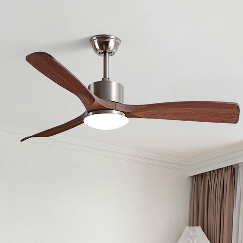 Classic Ceiling Fan with Light, Unfinished Color, 3 Blades, Integrated ...