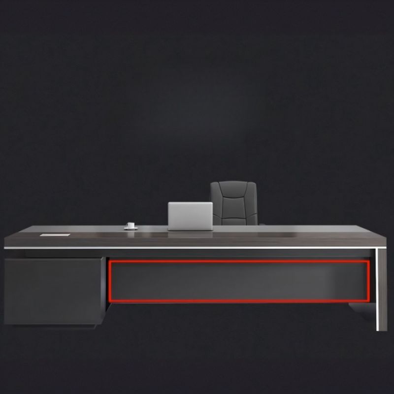 L-Shape Grey Office Desk Set/Desk with Executive Desk in a Modish Style ...