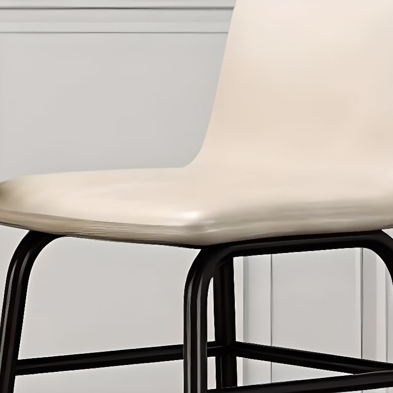 Glam/Art Deco Rawhide Pub Stool in Black/Light Gray/Chalk with ...