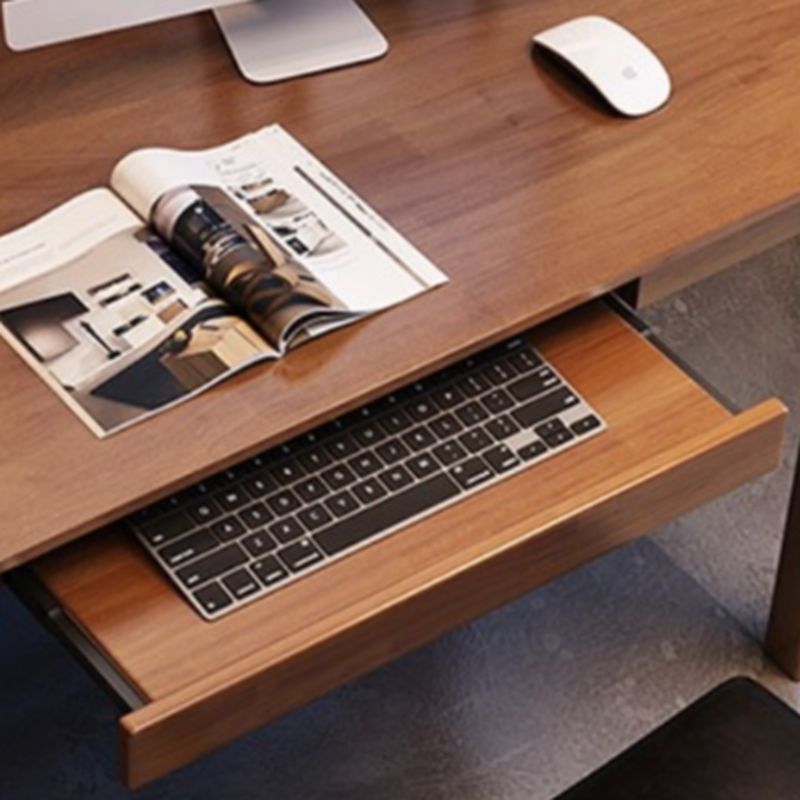 Scrivania per computer rettangolare autoportante con angoli arrotondati ...