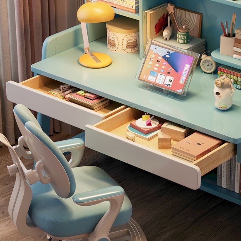 Scrivania per bambini in legno regolabile in altezza a più livelli in ...