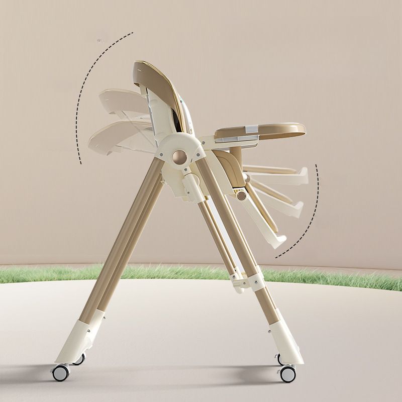 Chalk/Tan Fold-up Metal Cradle with Wheels, Mattress, Bedding, and ...