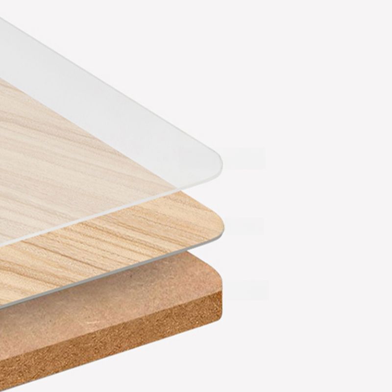 Natural Finish Modern Conference Table with Rectangular Top for Seats ...