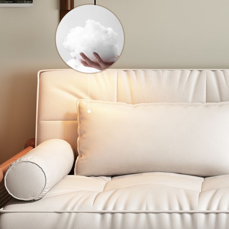 Damp-proof Sleeper Sofa for 2 People/1 Person with Stockroom, Round Arm ...