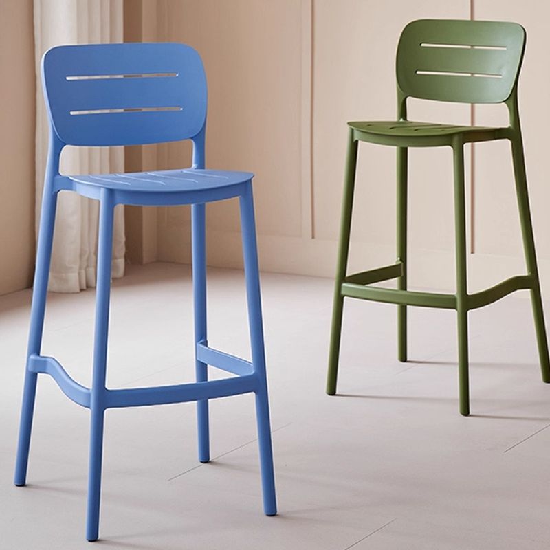 Stackable Chalk Parallelogram Bistro Stool with Polymer Compound, Back ...