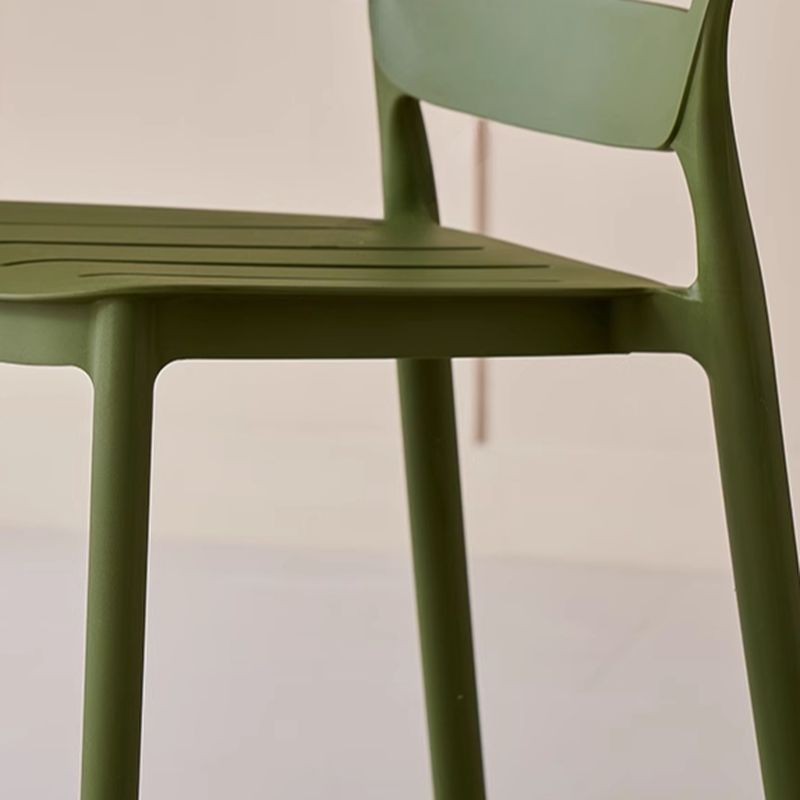Stackable Chalk Parallelogram Bistro Stool with Polymer Compound, Back ...