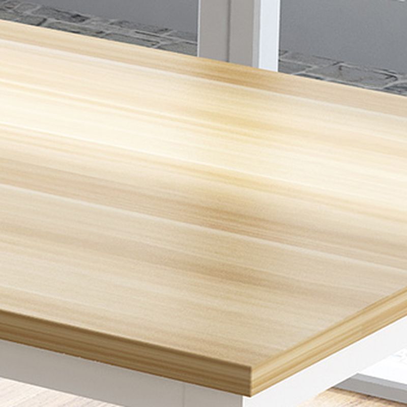 Office Computer Desk in Unfinished Color with Sleighing Base, Art Deco ...