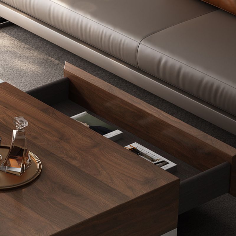 Casual Sintered Stone Accent Table in White/Auburn/Ink, Parallelogram ...