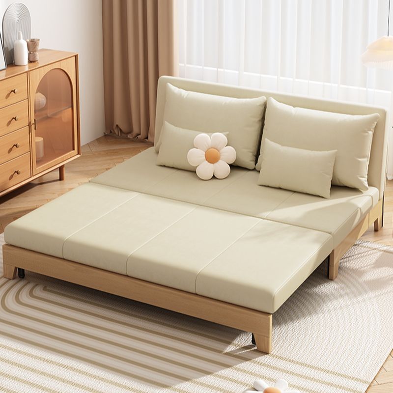 Stain Resistant Futon Day Bed with Pillow Back in Chalk for 2 People ...