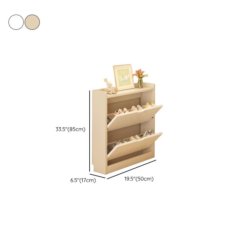 2 Tiers Shoe Stack with Included Shelf, Chalk, Engineered Wood, Gate ...