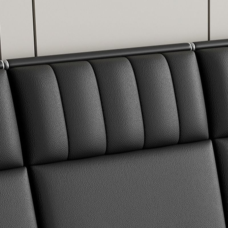 Simplistic Beam Seating with Armrest, Metallic Frame, Metal Legs, and ...