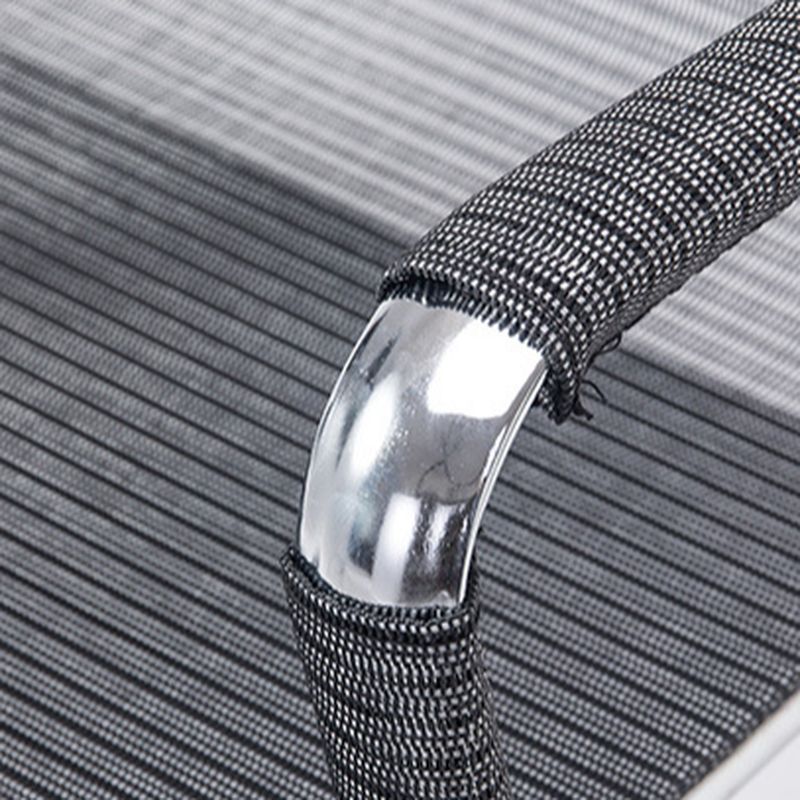 Minimalistische in hoogte verstelbare conferentiestoel met chromen ...