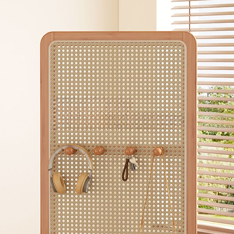 Translucent Temporary Wall Divider Foldable/Single Panel in Rattan with ...
